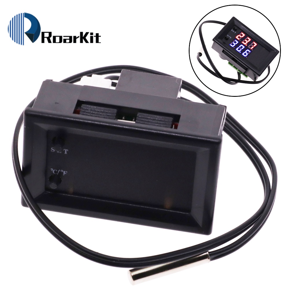 DC 12V Digital Thermostat Temperature Controller Regulator Thermoregulator Incubator NTC Sensor ...