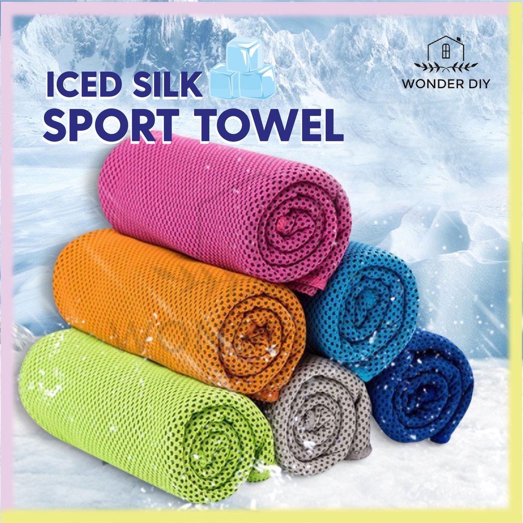 Cooling Towel 30x90cm/Tuala Penyejuk/Peluh Penyerap/Microfiber Soft ...