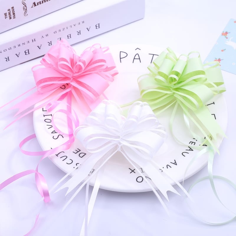 AO HOME Manual Drawn Pull Flower Ribbon Gift Wrap Decorations Ribbon ...