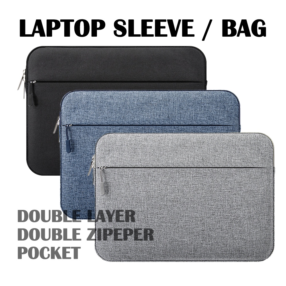 Tablets Sleeve Laptop Bag Double Layer Zips Notebook Extra Safety ...