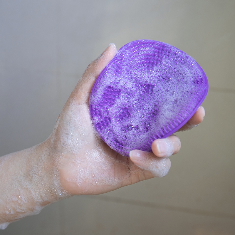 Silicone Body Scrubber Soft Bristles Skin Exfoliator Scrub Bath Brush ...