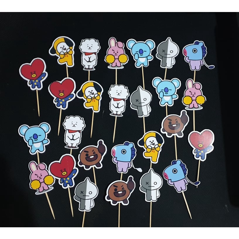 BT21 cupcake toppers | Shopee Malaysia