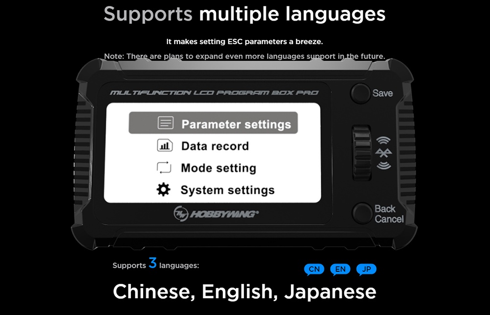 HOBBYWING LCD Program Box Pro for PLATINUM XERUN EZRUN Seaking Pro ESC ...
