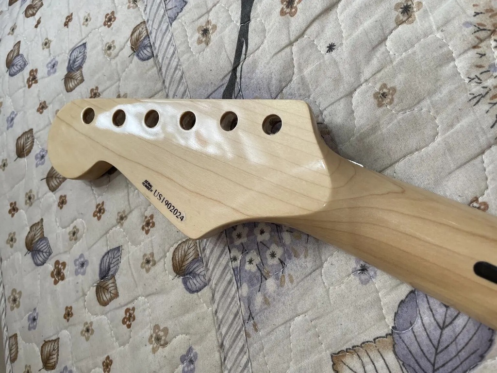 Classic Fender Stratocaster Guitar Neck Locking Nut Strat Star Inlay 22 ...
