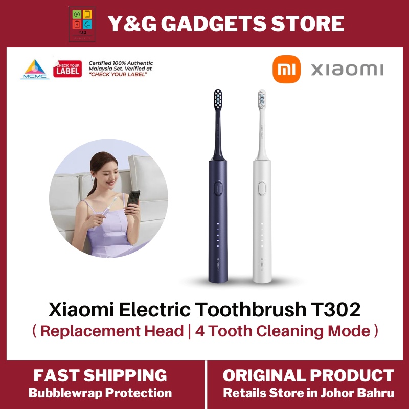 Xiaomi Toothbrush T302 | 4 Cleaning mode | 150 Day Long Life Battery | 360° Wireless Charging ...