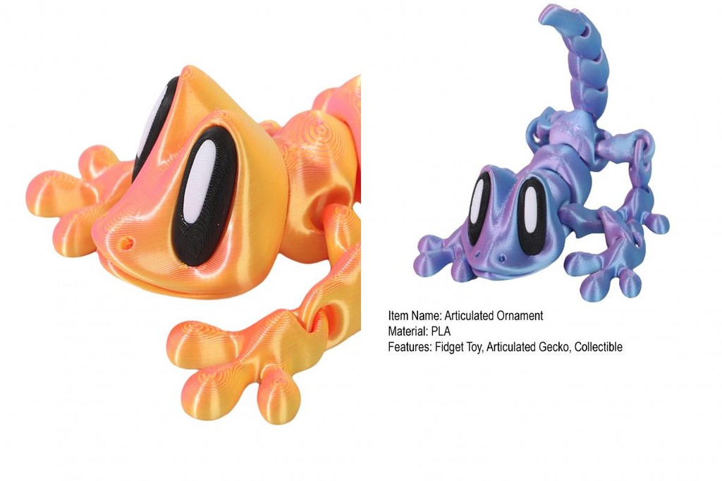 manclothescase Geometric Gecko Sculpture Lifelike Gecko Figurine ...