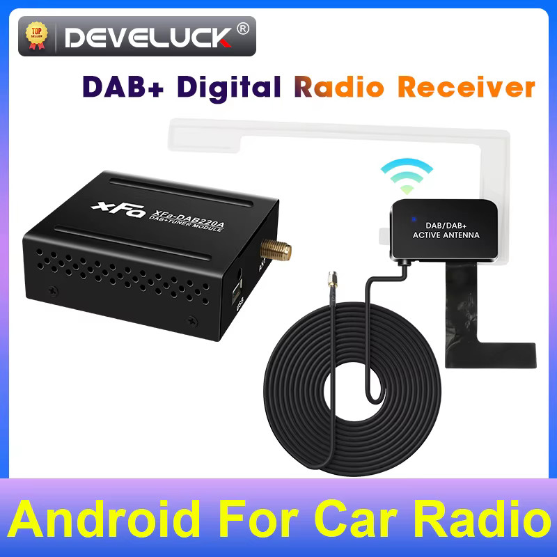 DAB+ Antenna Adapter With USB For Car Radio Android GPS Receiver Player ...
