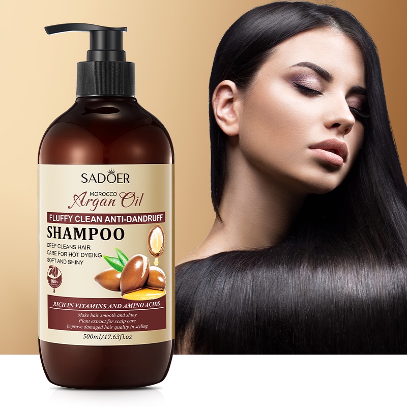 ROREC SADOER Morocco Argan Oil Fluffy Clean Anti-Dandruff Shampoo Refreshing Moisturizing ...