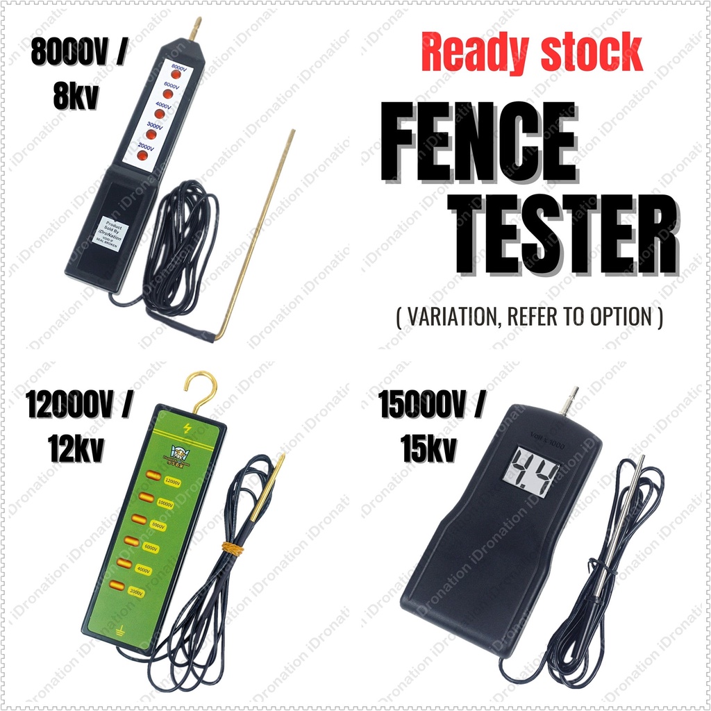 Voltmeter 8kV 12kV 15kV Electric Fence Wire Controller Voltage Tester ...