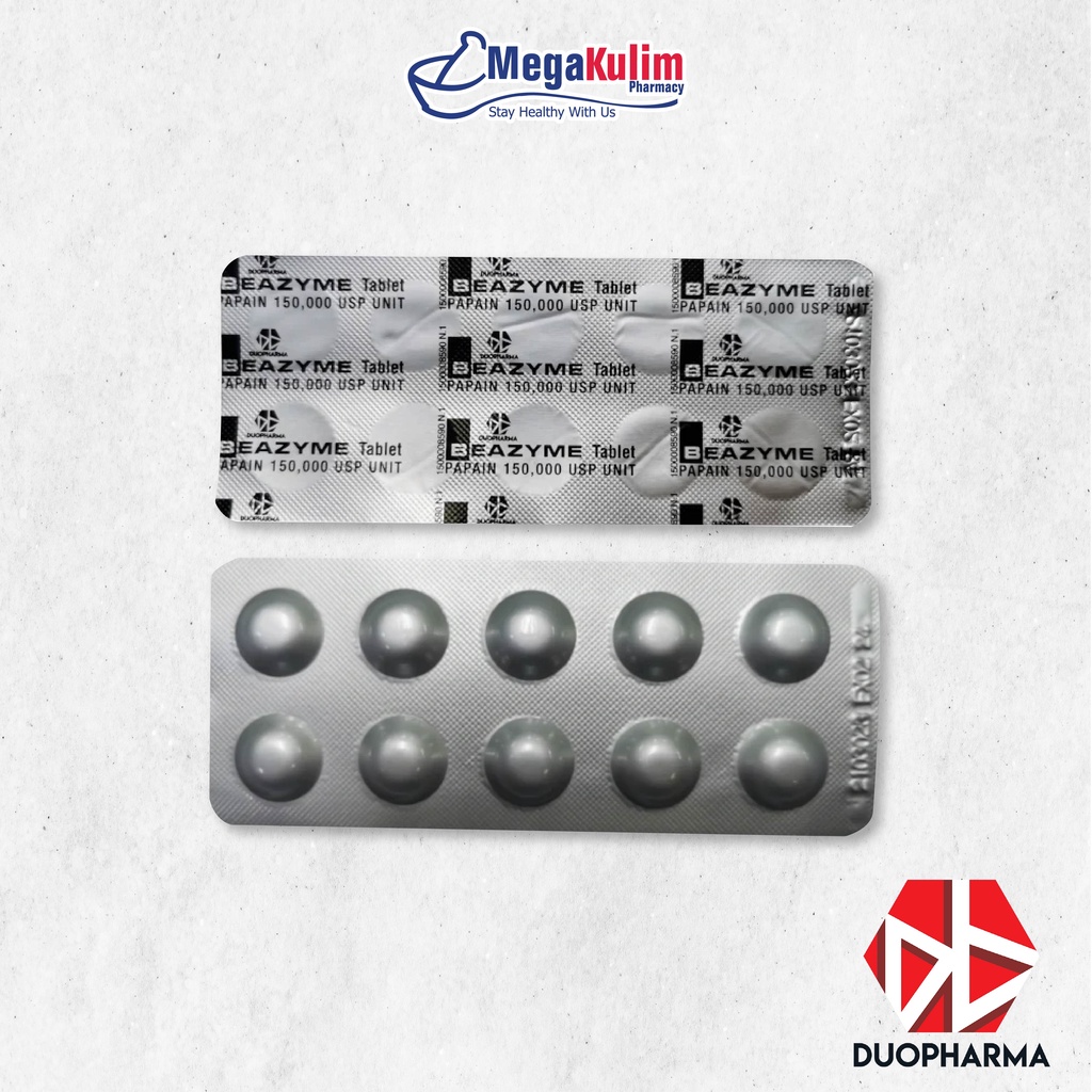 Beazyme Tablet Papain 10's (Strip) | Shopee Malaysia