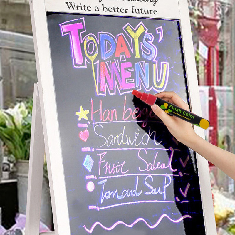 8 Color Whiteboard Graffiti AD Highlighter / Fluorescent Marker Suit ...