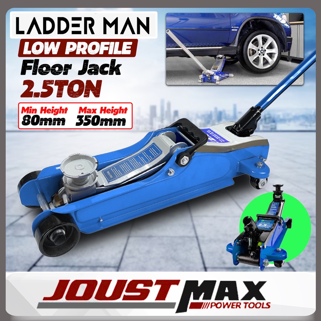 LADDERMAN 2.5 Ton Low Profile Hydraulic Floor Jack Heavy Duty Jet ...
