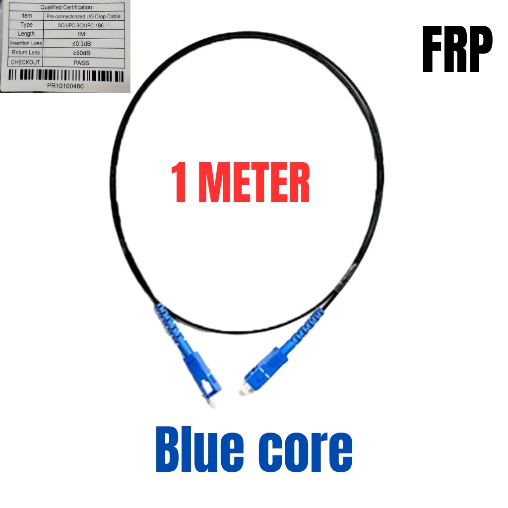 Pre Connectorized SC/UPC (Blue Core) Patch Cord FRP PR10 | Shopee Malaysia
