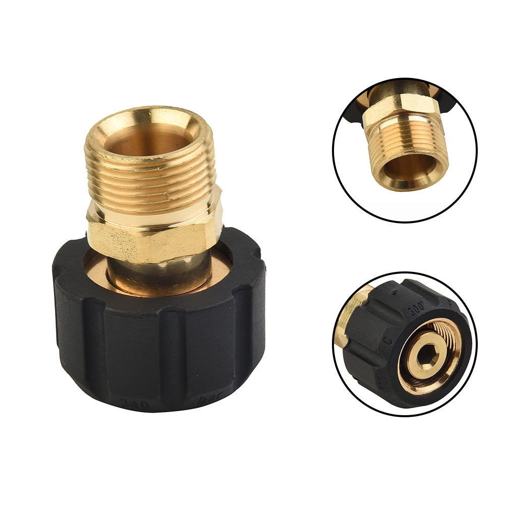 [TWILIGHT] M22 Male/14mm to M22 Female/15mm Pressure Washer Hose ...