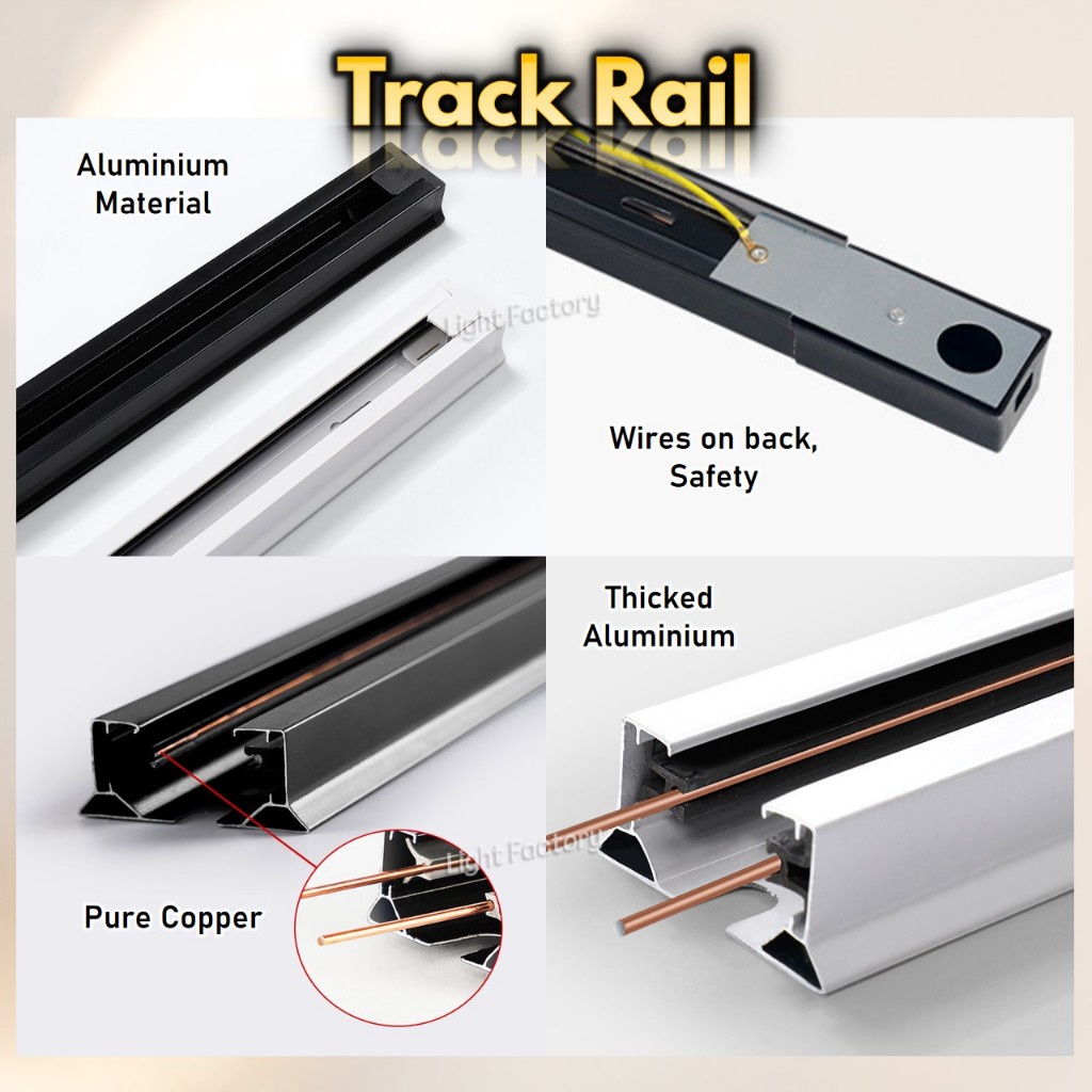 💥3 YEARS WARRANTY💥 Lampu Trek Light 7W 12W 20W 35W LED Track Light ...