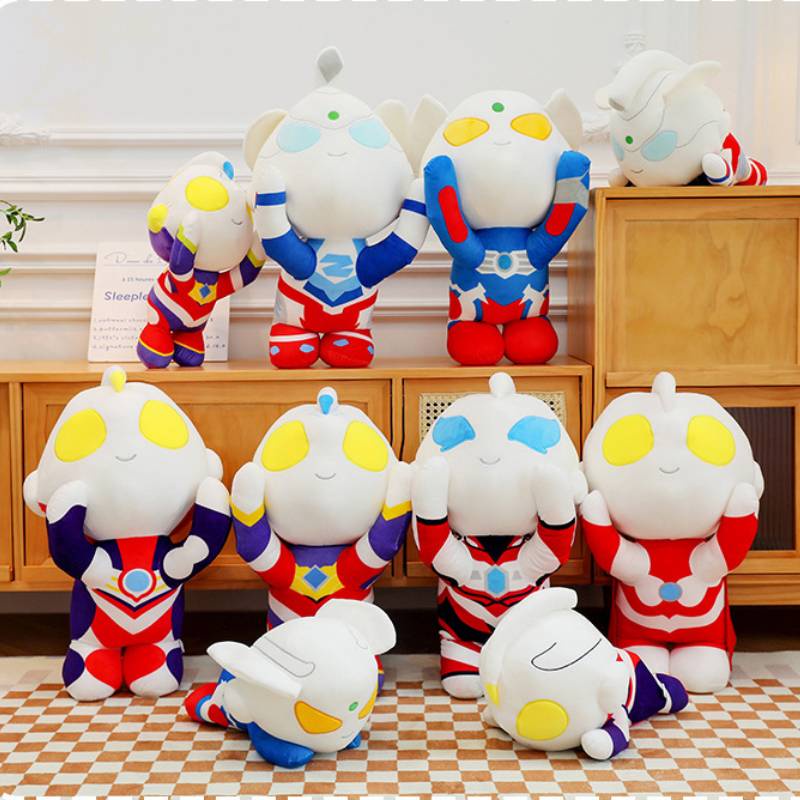 Ulti-plush Ultraman Plushie Cartoon Di Jia Superman Stuffed Doll Kids ...