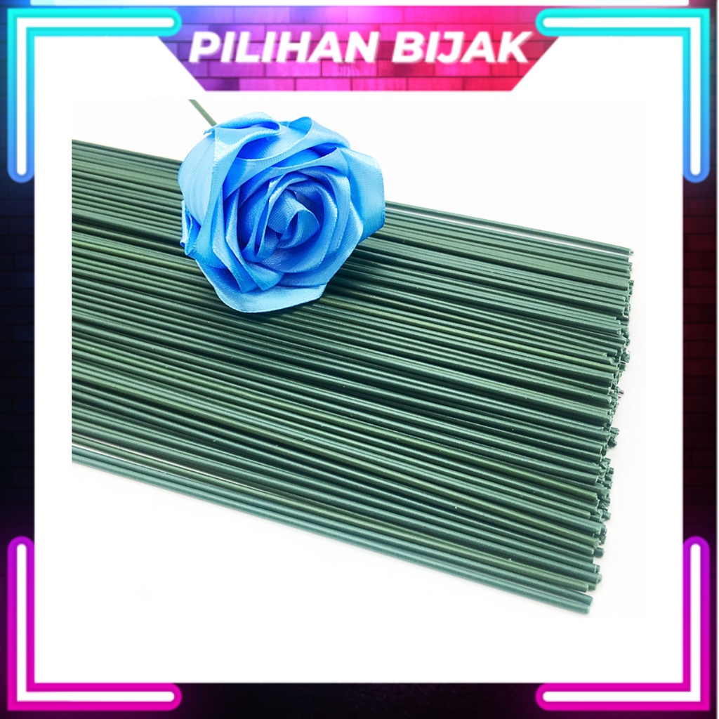 50PCS 40CM Flower Stick Tangkai Bunga Sabun Soap Flower Stick Dawai ...