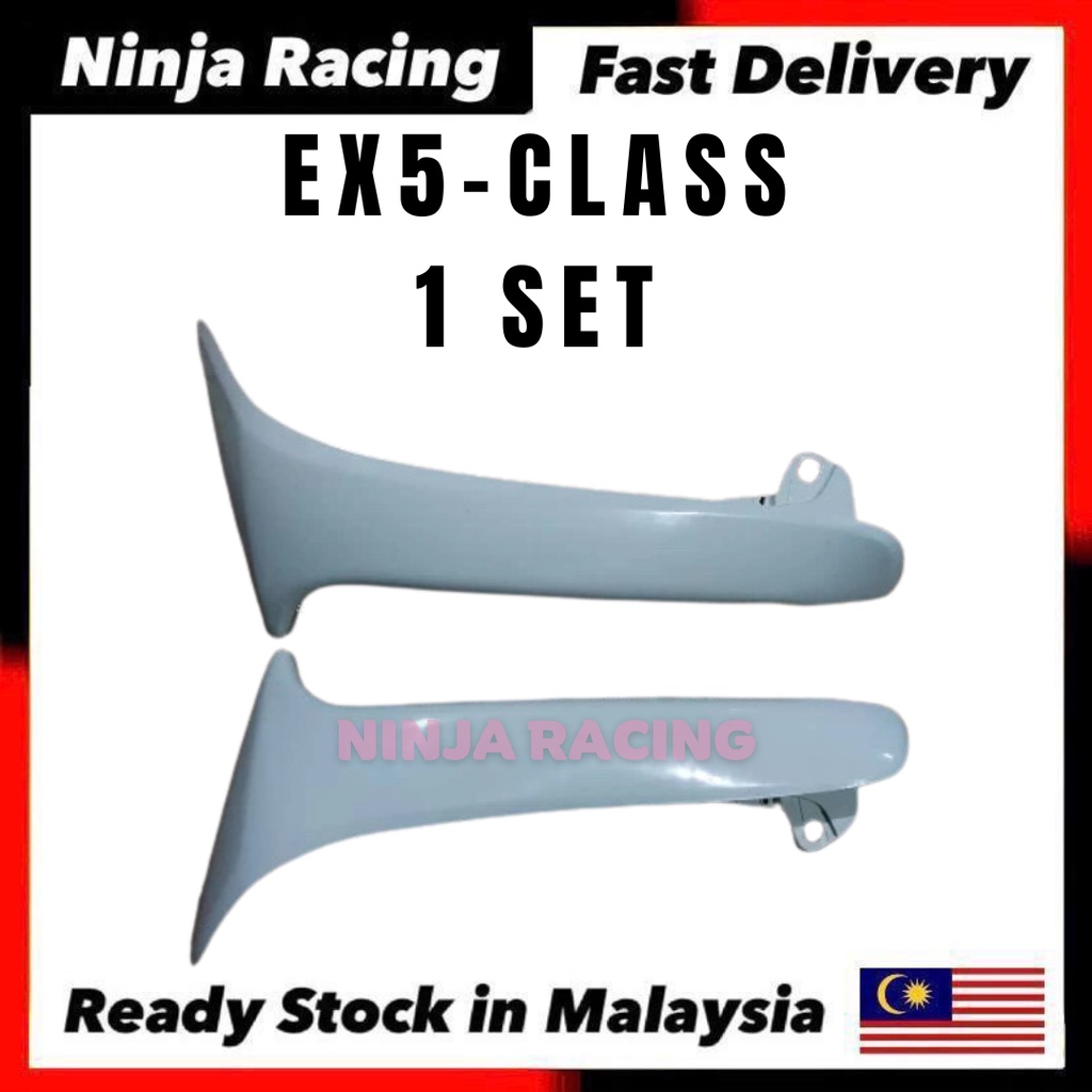HONDA EX5-C EX5-CLASS FRONT COVER (R/L) EX5 CLASS 1 CLASS1 LEG SHIELD KEPAK KEPOK PUTIH EX5 ...
