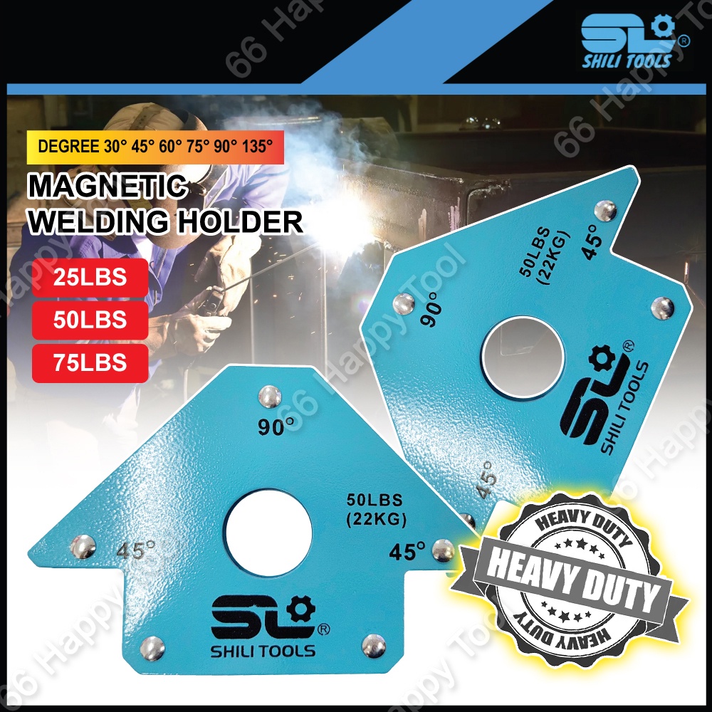 66 Happy Tool Heavy Duty Arrow 45 90 135 Degree 25lbs 50lbs 75lbs Magnetic Welding Holder ...