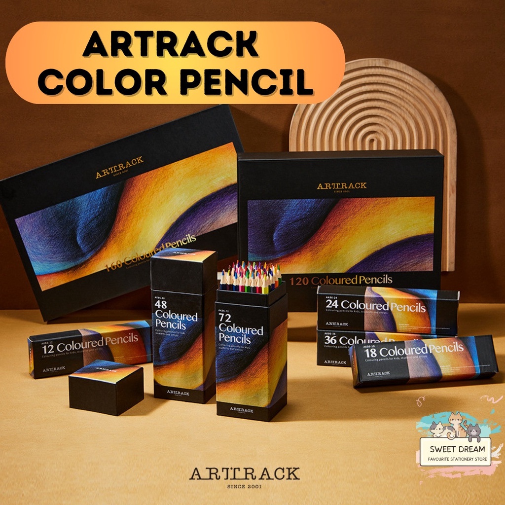 12/18/24/36/48/72/120 Artrack Color Pencil Oil-Based Colouring Leads ...
