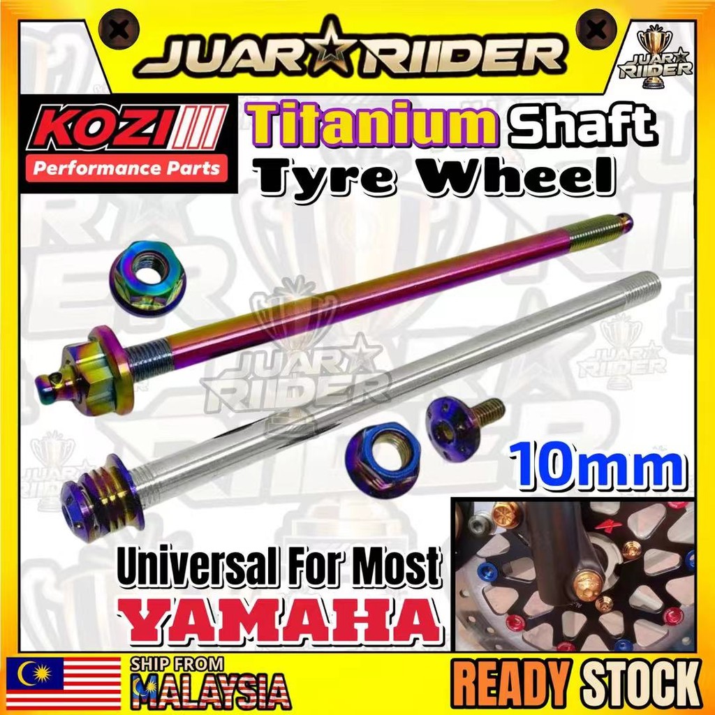 YAMAHA Titanium Front Tyre Wheel Shaft Motorcycle Axle Sap Roda Depan ...