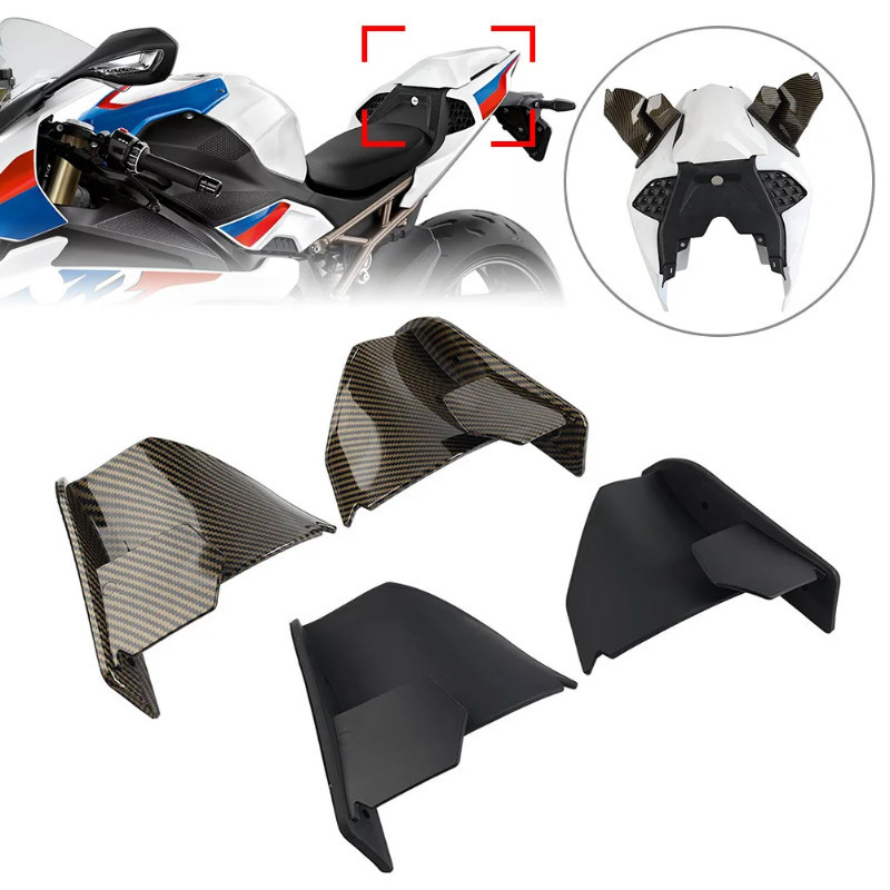 Motorcycle Rear Tail Spoiler Fixed Wing Fairing Winglet For BMW S1000RR ...