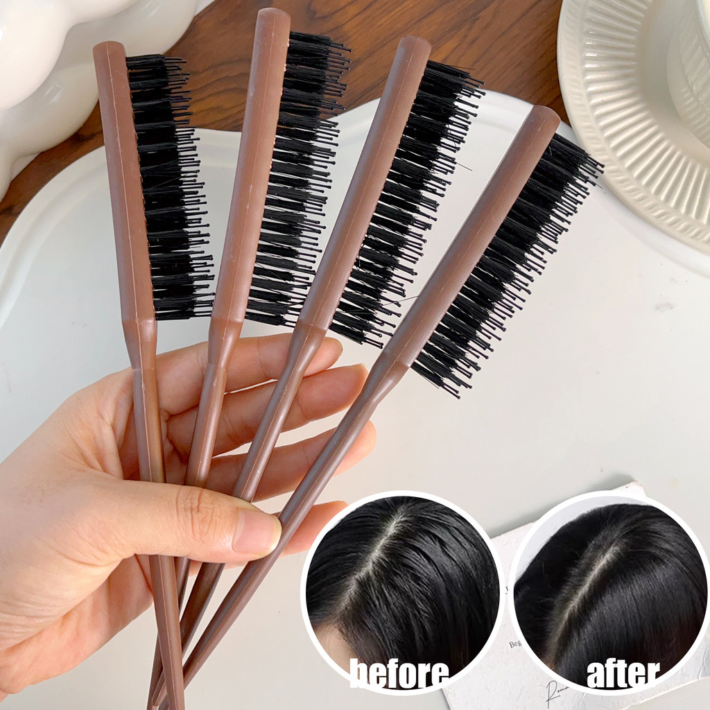Portable Foldable Travel Hair Comb - Sturdy Three Row Styling Hairbrush ...