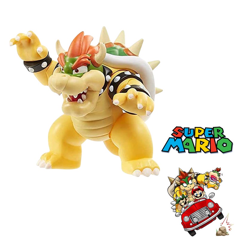 Super Mario Bowser Cartoon Character Figure 10cm Height Pvc Collectible ...