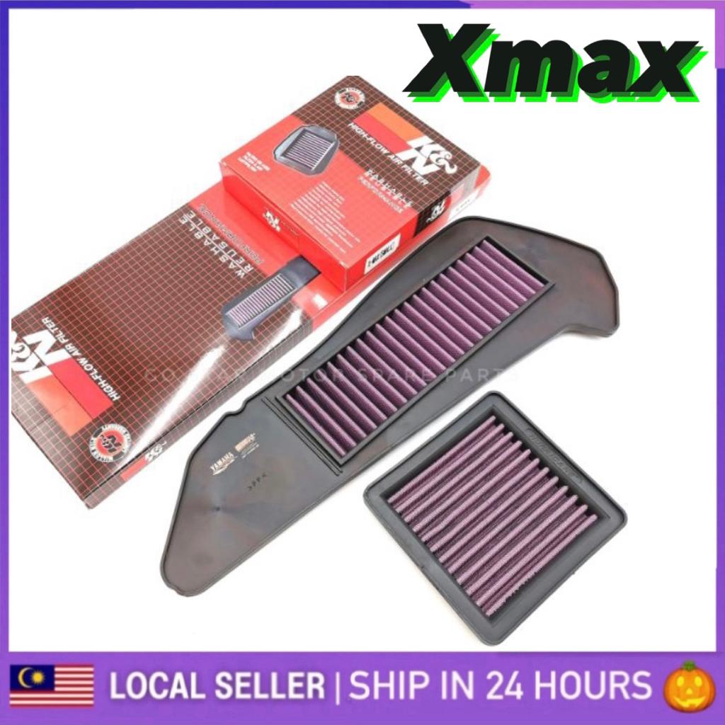 YAMAHA XMAX X MAX 250 X-MAX AIR FILTER AIR CLEANER RACING K&N CVT KOTAK ...
