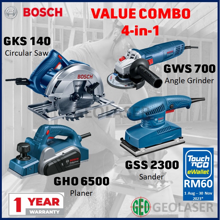Bosch Value Combo Set : GKS 140 Circular Saw / GWS 700 Angle Grinder ...