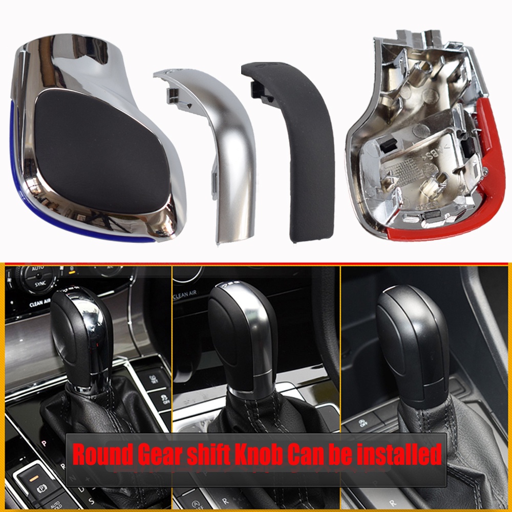 Auto Gear Shift Knob Side Cover DSG Emblem For VW Golf 6 Golf 7 R GTI ...