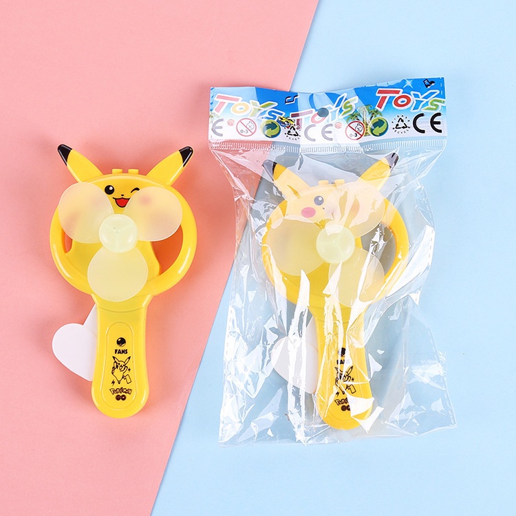 Anime Pokémon Pikachu Handheld Fan Fun Toys Mini Fan Kawaii Portable ...