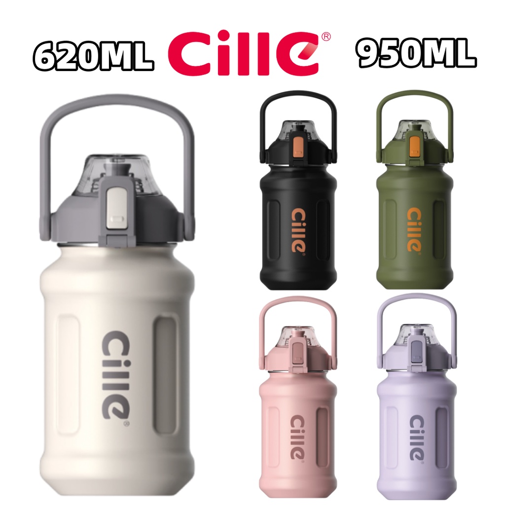 Cille 620ML/950ML Stainless Steel Vacuum Flask Thermoses Water Bottle ...