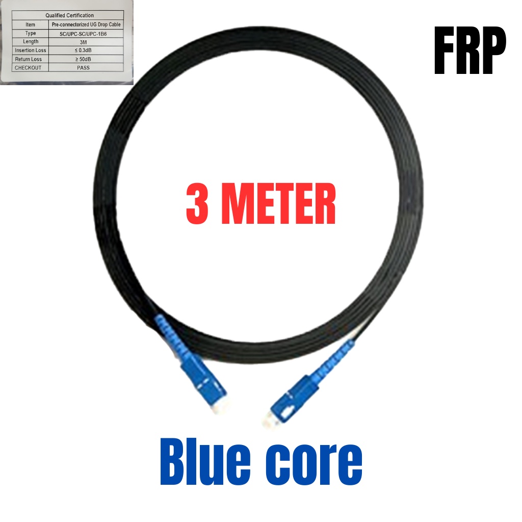 Pre Connectorized SC/UPC (Blue Core) Patch Cord FRP PR10 | Shopee Malaysia