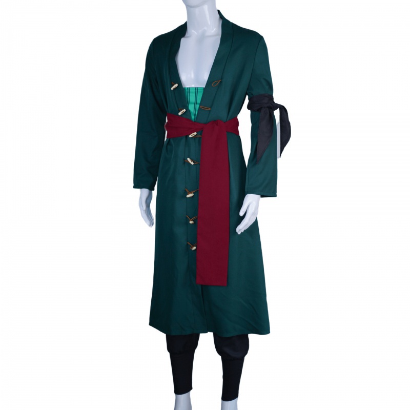 【IN Stock】Roronoa Zoro Cosplay Costume Anime Zoro Roronoa Outfit Green ...