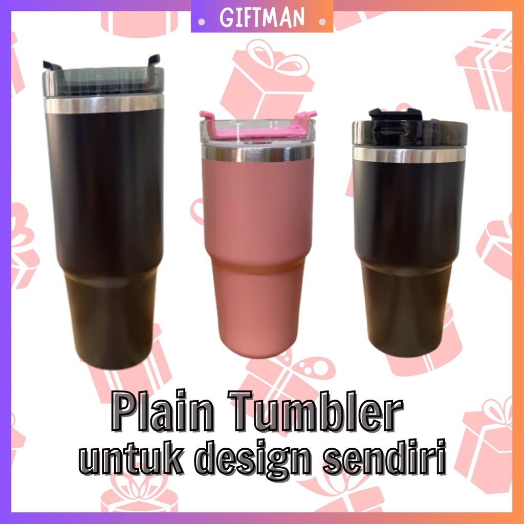 Plain Tumbler No Design Letak Nama Custom Logo Engrave Ukir Letak Nama ...