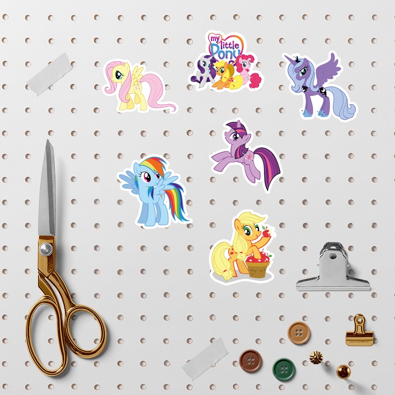 Pony Cartoon Animal Stickers 68Pcs Cute Stickers Waterproof Stickers ...