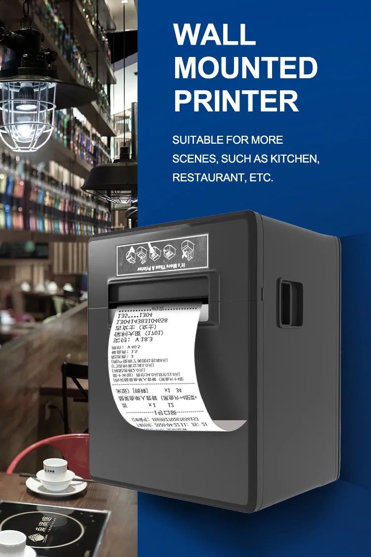 ZYWELL ZY907 Thermal Receipt Printer 80mm 58mm 3Inch/2Inch ZY-907 Auto ...