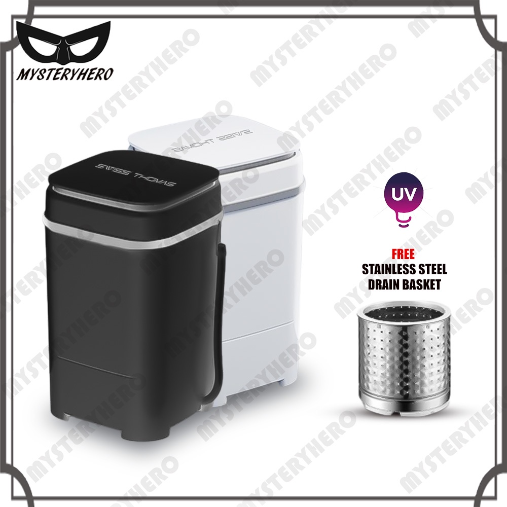 MysteryHero Washing Machine Mesin Basuh Baju 7kg Capacity UV Light ...