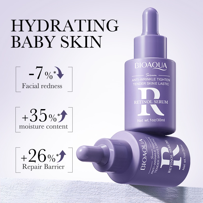 BIOAQUA Retinol Serum Anti-Wrinkle Tighten Tender Skin Elastic Essence ...