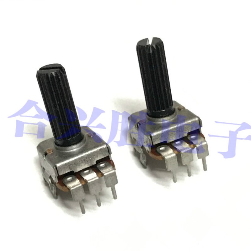 1PCS 121 Type Rotary Potentiometer Square Vertical B10K With Midpoint ...