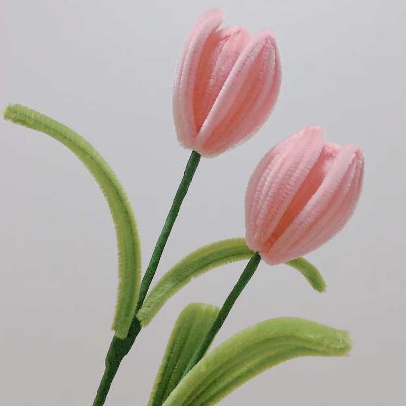 10/100Pcs DIY Handmade Twisting Stick Plush / Handicraft Bouquets Pole ...