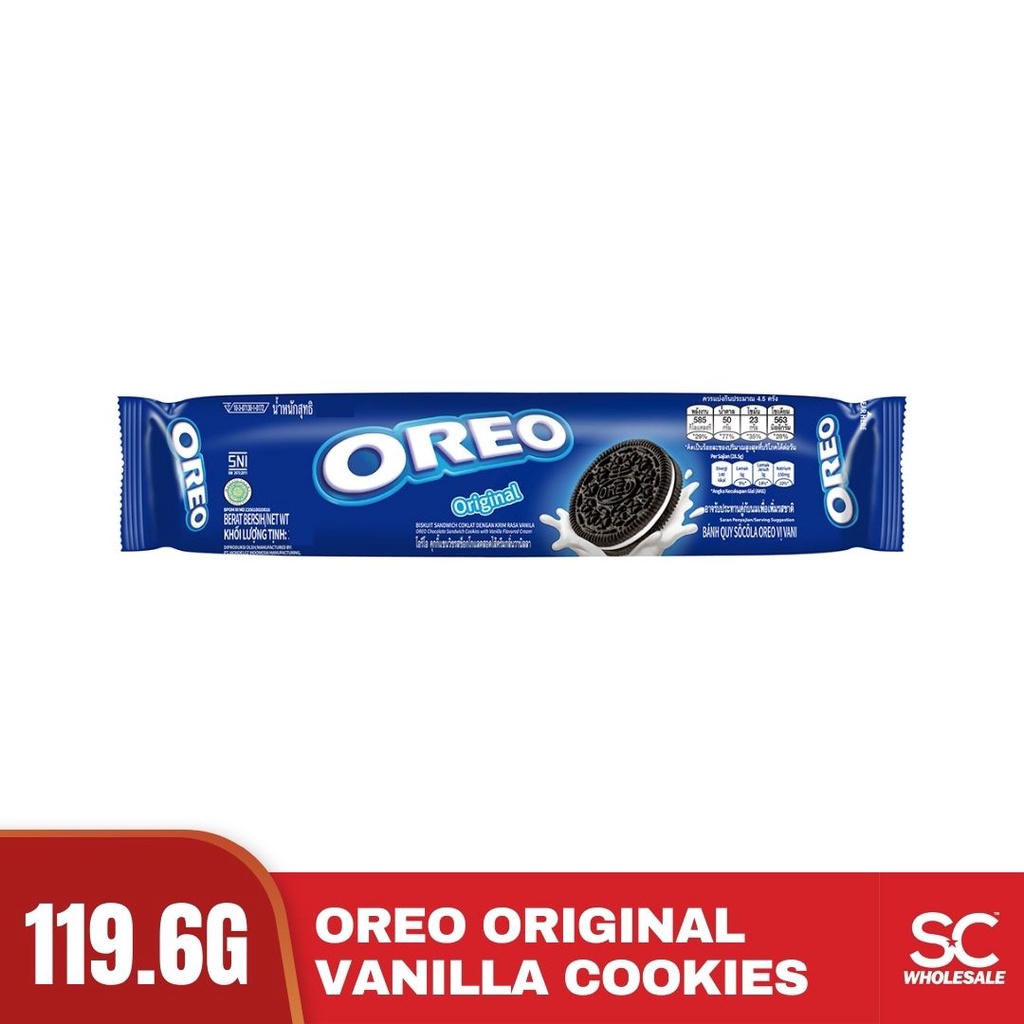 Oreo Original Vanilla Sandwich Cookies 119.6g | Shopee Malaysia