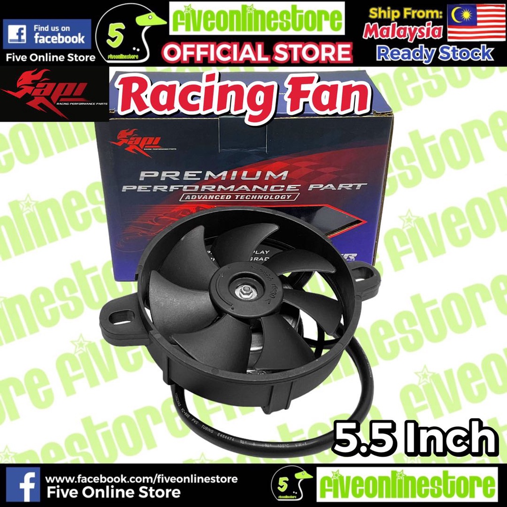 Espada Racing Radiator Fan Size 4.5 / 5.5 inch High RPM Dyno Y15ZR ...