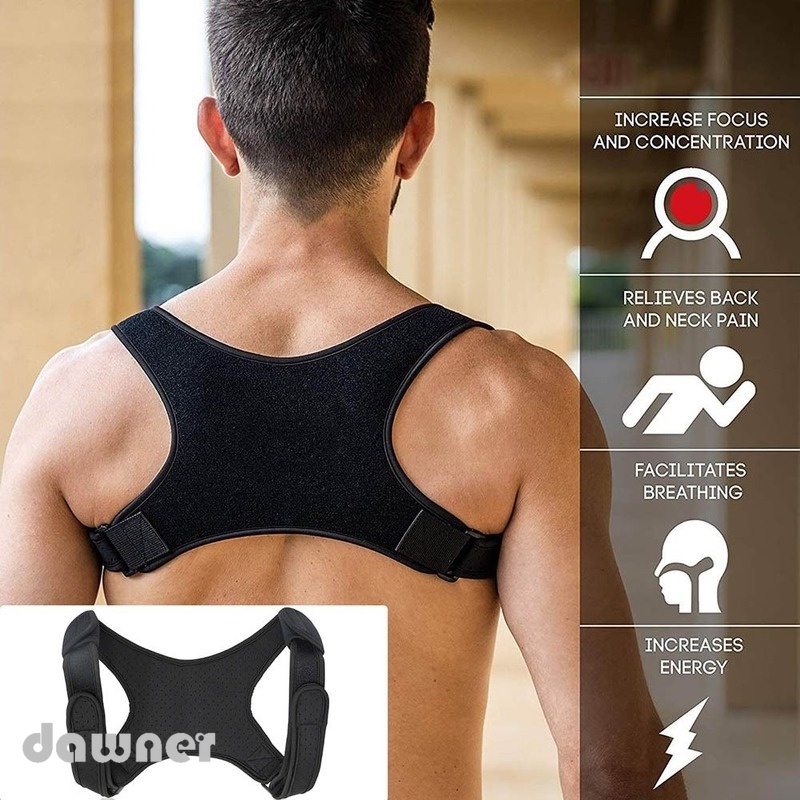Support Back Shoulder Posture Corrector Strap Back adjustable posture ...