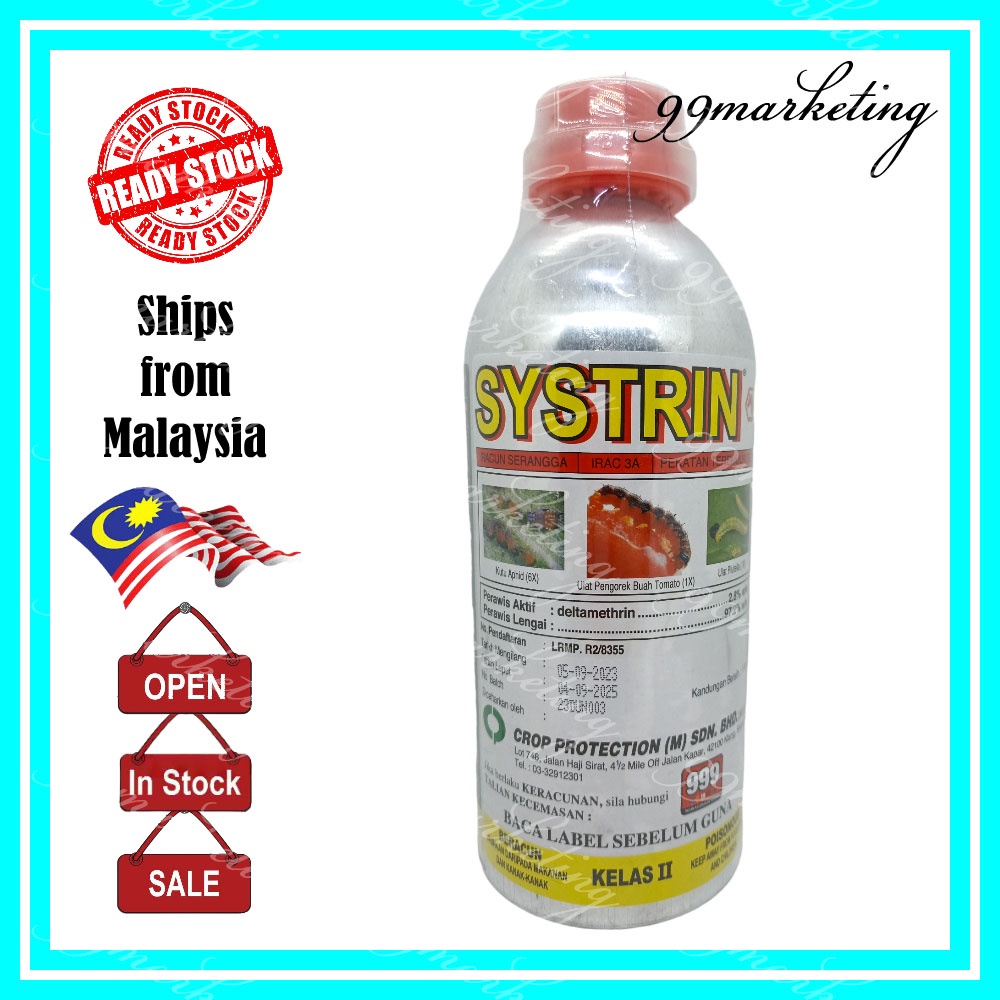 1L Systrin Deltamethrin 2.8% Insecticide Racun Serangga (Seperti Decis ...