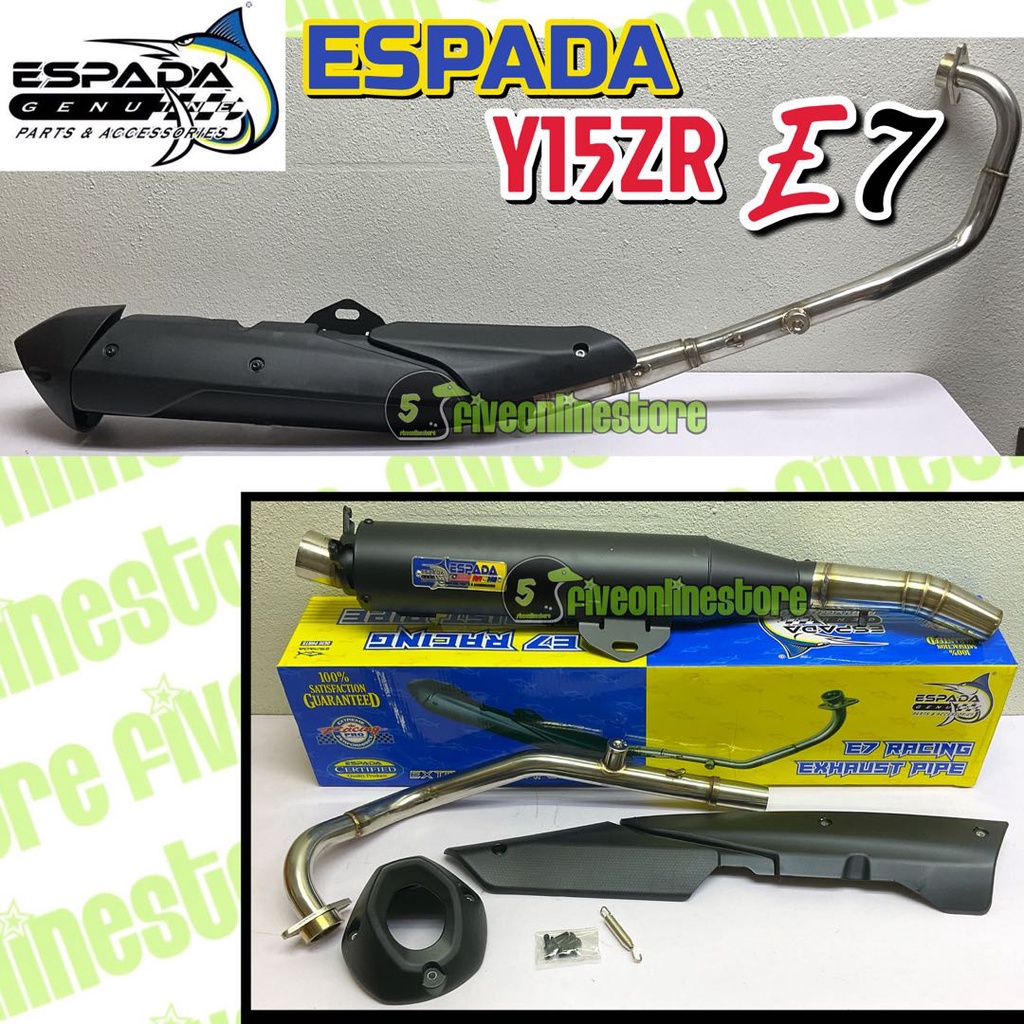 Exhaust Espada Std Cutting E4 E5 V5 E6 E7 Bp1 Bp2 Lc135 Y15zr Y16 Rs150
