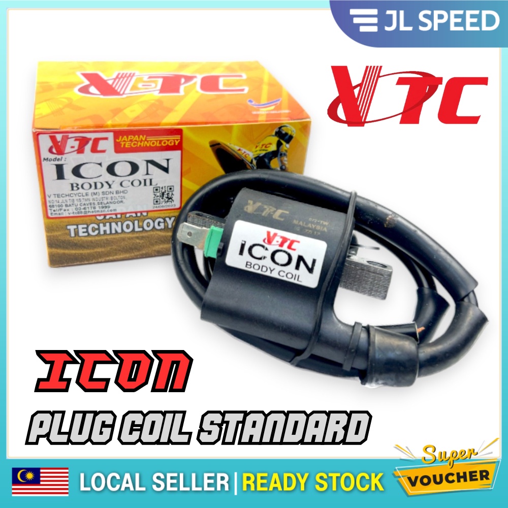 HONDA ICON 110 / ICON110 IGNITION COIL BODY COIL KOIL STANDARD PLUG ...