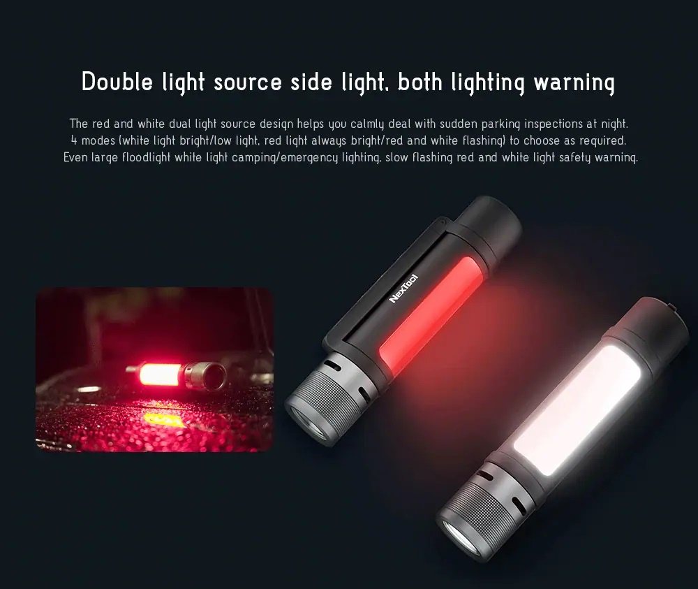 Nextool Mi 6in1 Torchlight Flashlight 1000lm IPX4 Alarm Magnet Camping ...