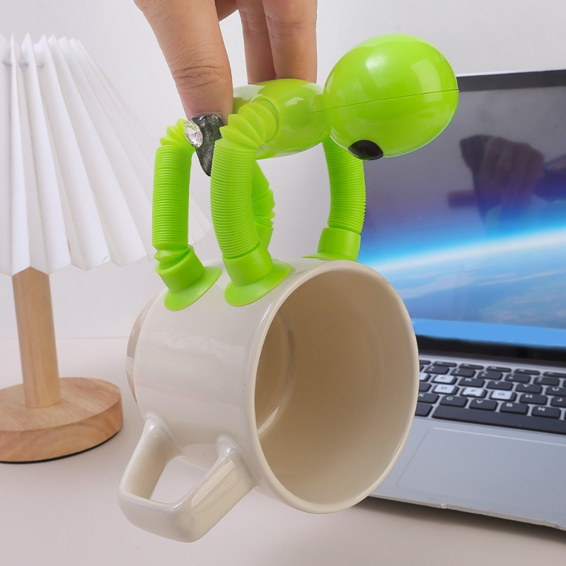 Kids Puzzle Stretch Colored Dinosaur Toy / Cartoon Dinosaur Telescopic ...